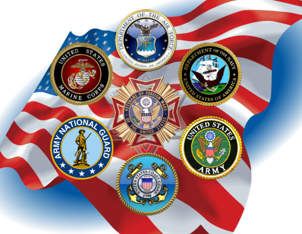 VFW_Emblems_on_Flag – Odenton Volunteer Fire Company